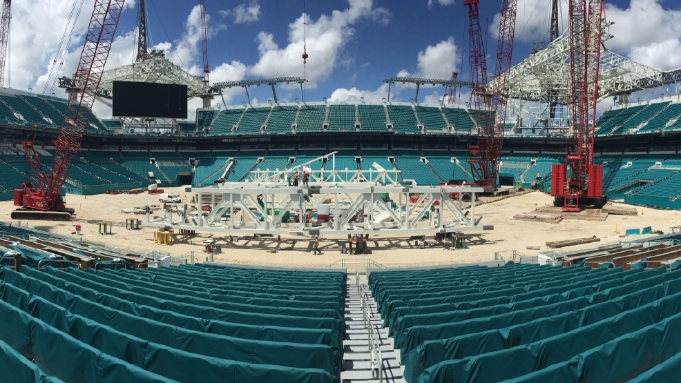 New Miami Stadium's upgrade build kicking into high gear | WPEC